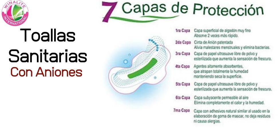 Toalla Sanitaria Anión en Oakley - Toallas con Aniones.